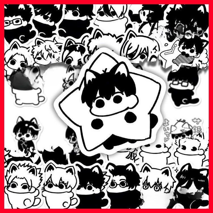 [MC] Sticker Blue Lock (64 Sheets) Isagi Yoichi Blue Lock Cat Sticker ...