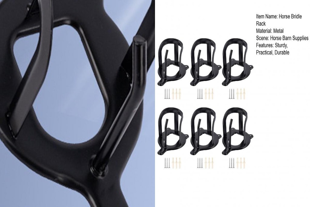 RC~ Bridle Storage Solution Matte Black Bridle Organizer Metal Horse ...