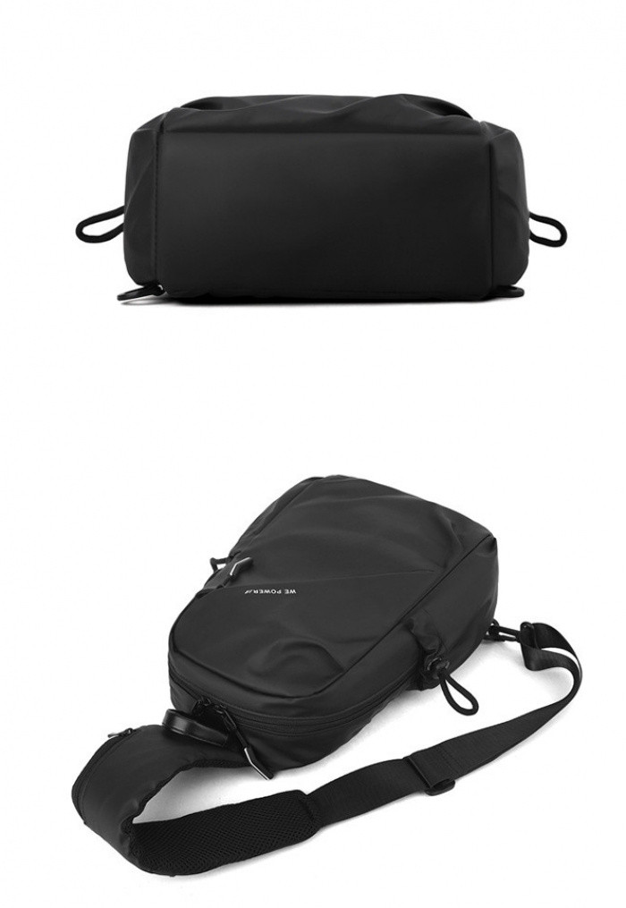 adaptable chest bag for men with headphone port sling bag fanny pack ...