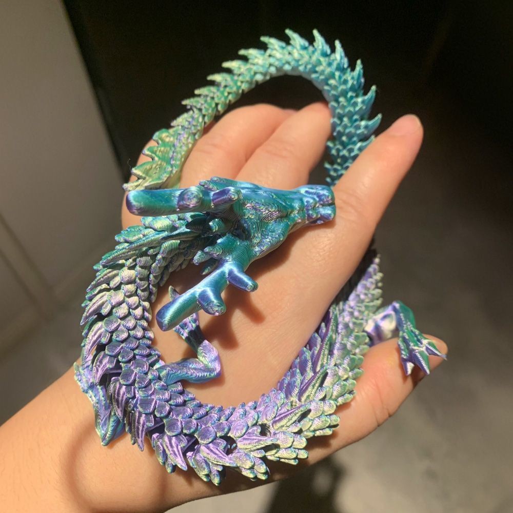 [Meow.Sensei]3d Print Joint Dragon Three d Chinese Dragon Model Full ...