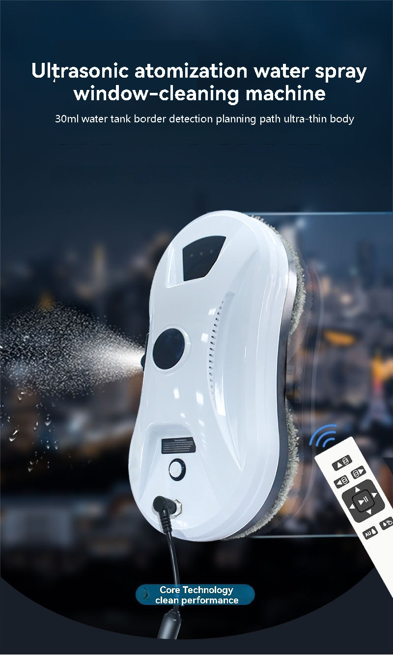Electric Window Cleaning Robot With Auto Water Spray Smart Window ...