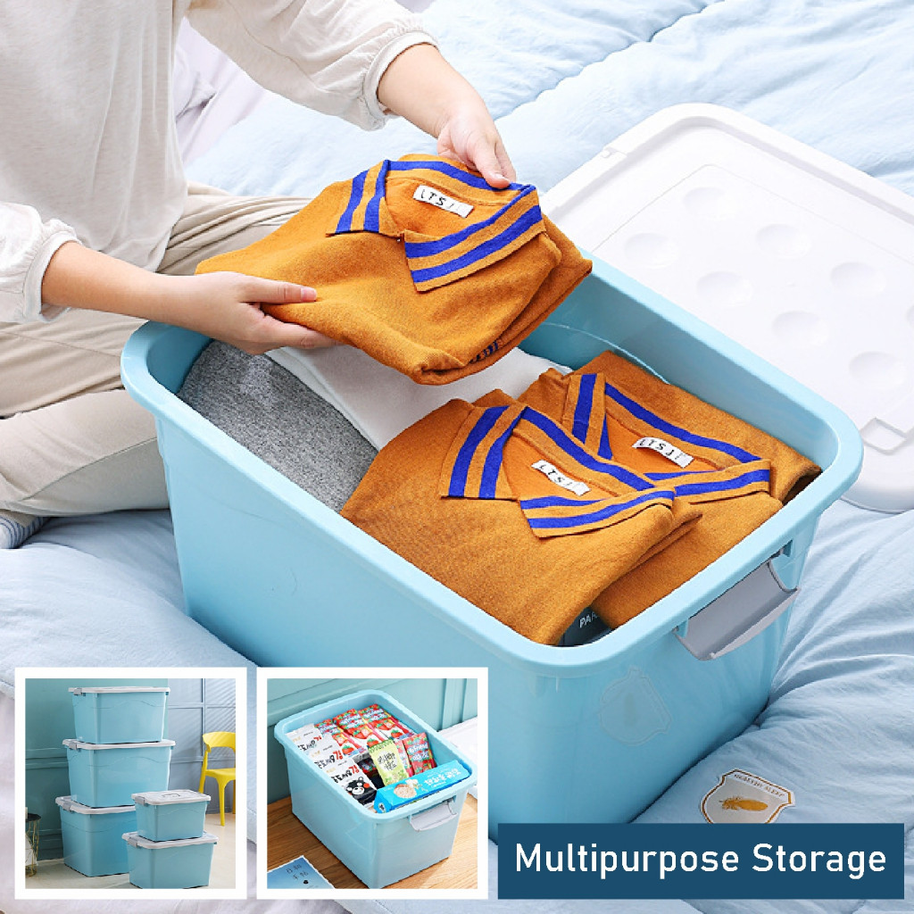 🇸🇬Lucky Home🔥Storage Box / Plastic Stackable Container Large Capacity ...
