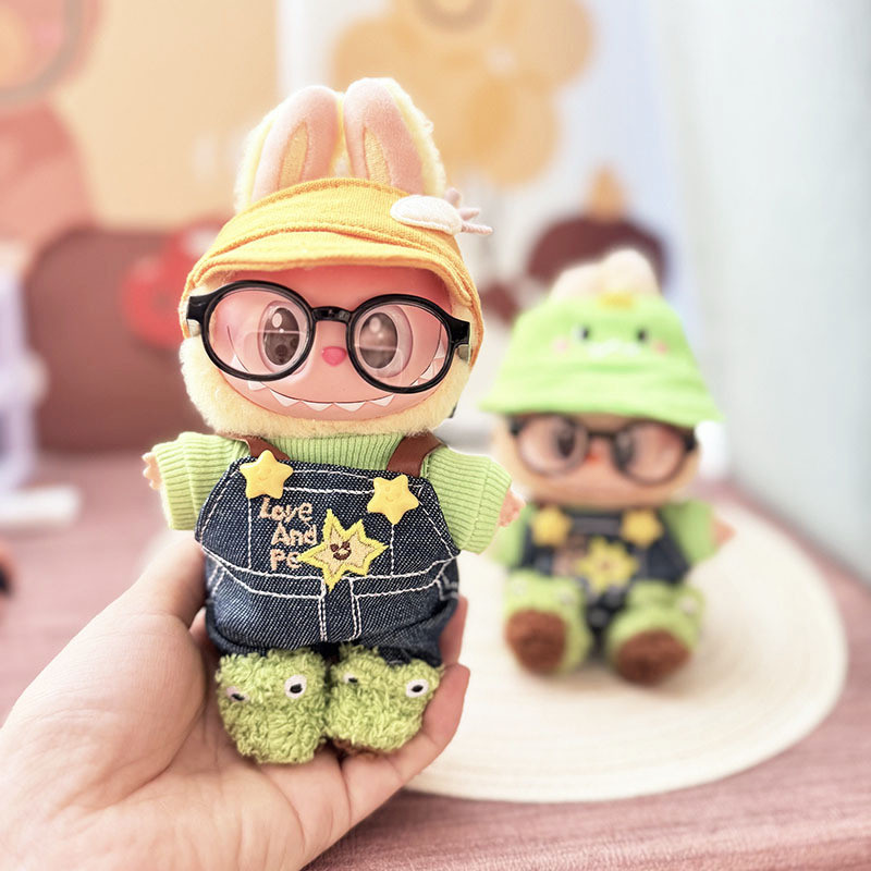 [Clothes only] For 17 cm labubu keychain Labubu clothes pendant Labubu ...