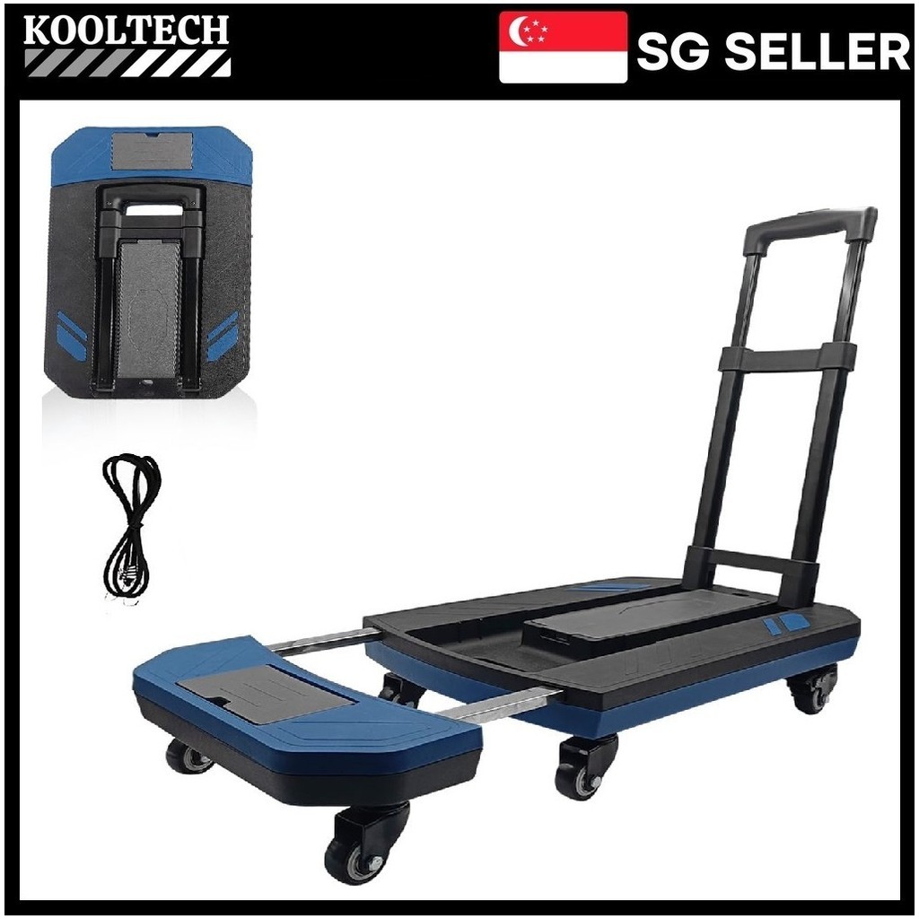 foldable trolley hand truck bearing platform car trolley 6 wheel ...