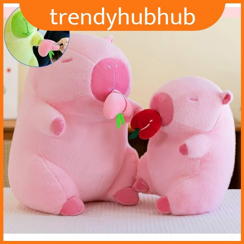 Peach Capybara Versatile Plush Toy In Multiple Sizes For Lovers And ...