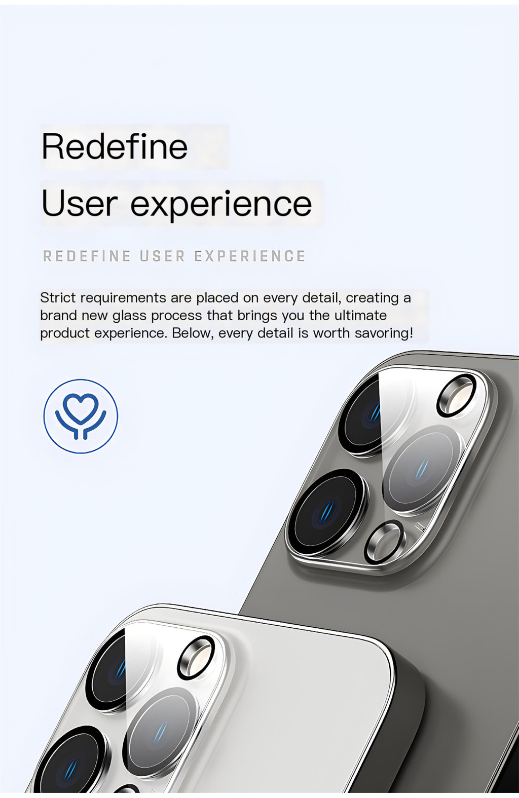 2 Pcs Camera Lens Protector for IPhone 16 15 13 14 Pro Max Plus Mini Screen Protector Cover for ...