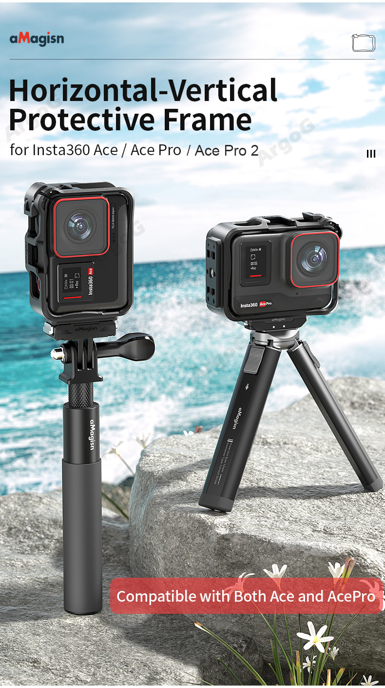 aMagisn Protective Frame Cage for Insta360 Ace Pro 2 / Ace Pro / Ace ...