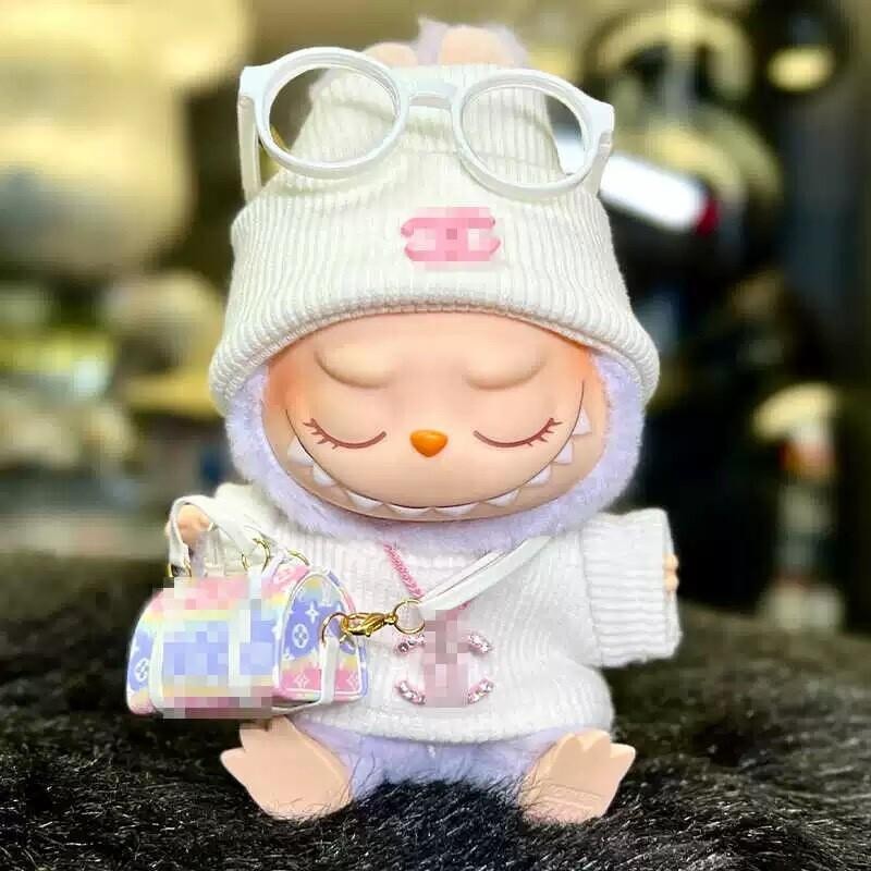 17cm Labubu Doll Fashion Clothes Top Hat Set for Labubu V1&V2 Clothes ...
