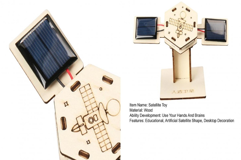 (mywish) Diy Satellite Model Kit Educational Space Satellite Toy Diy ...