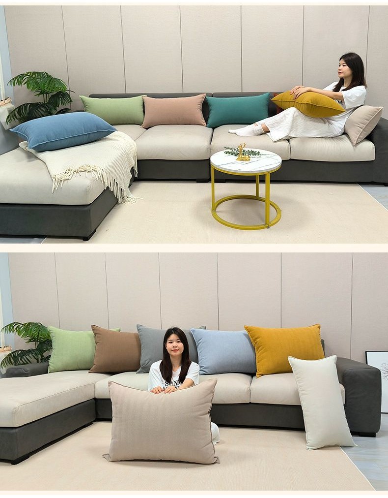 Chenille Pillow Case Large Size Cushion Throw Pillowcase without Core ...