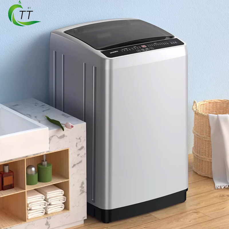 TTKK Washing Machine 8 Kg Dormitory Small Automatic Home Wave Wheel ...