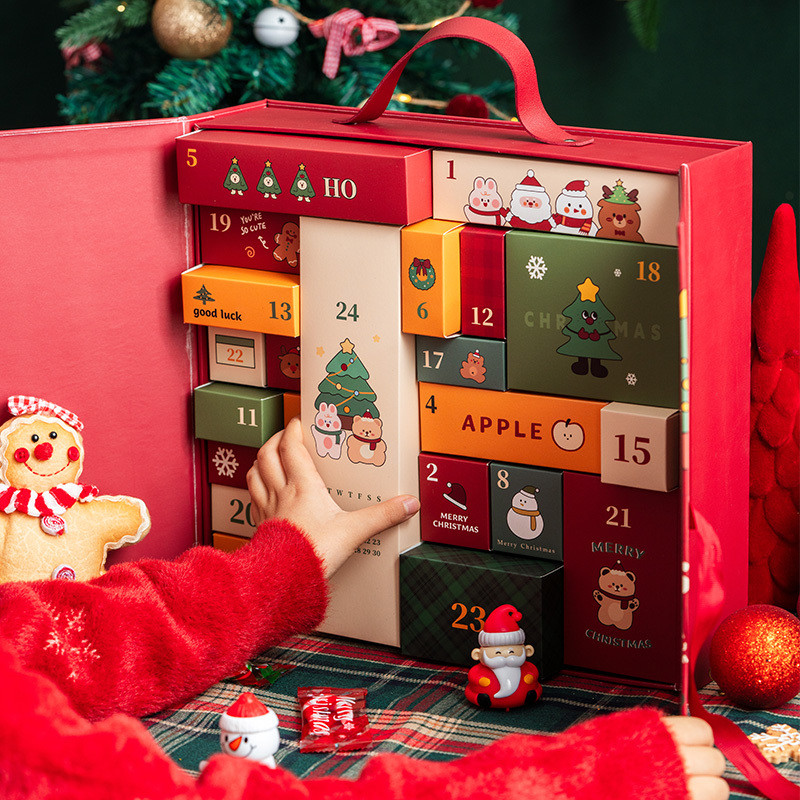 Christmas Countdown Calendar Gift Box Gift Blind Box Creative Stamp ...