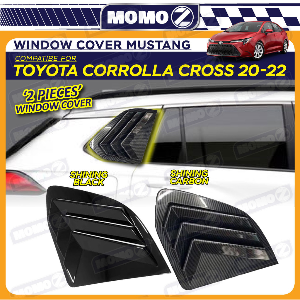 Car Toyota COROLLA CROSS 2020 - 2022 Rear Side Mustang Window Cover ...