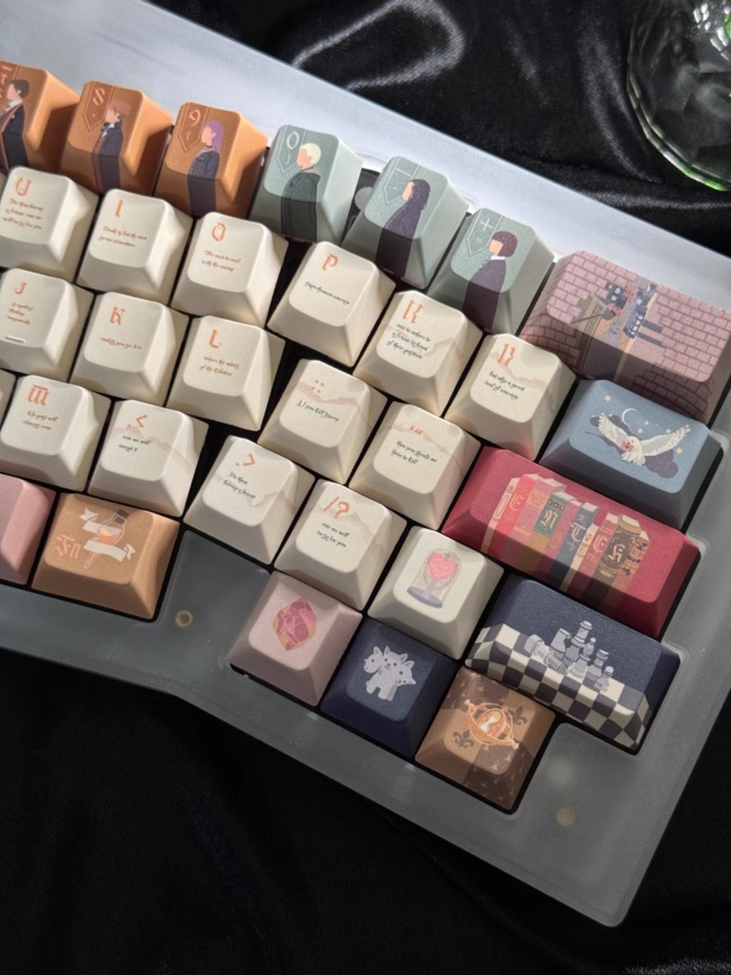Hedwig's Letter Keycap Cherry/MOA Profile 140 Keys PBT Five-sided Dye ...