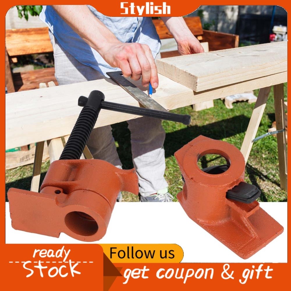 in stock 1/2 inch Pipe Clamp Jaws Vise Fixture Set Woodworking Tool Kit ...
