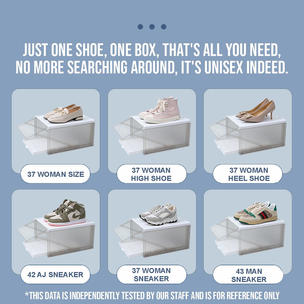 🇸🇬Lucky Home🔥Sliding Shoe Box Transparent shoe box drawer storage box ...