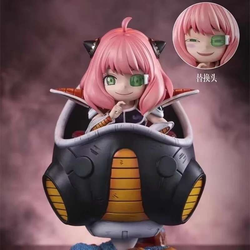 Bandai 15CM Spy Family Anime Peripheral Statue Anya Cosplay Frieza ...