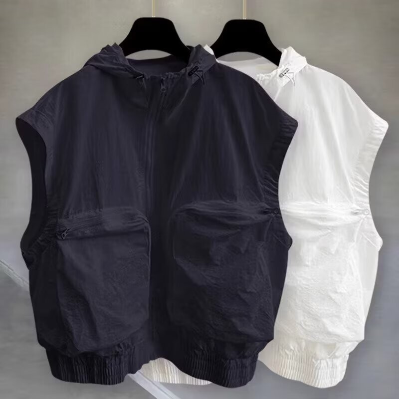 Summer Trendy Tooling Three-Dimensional Pocket Design Waistcoat Vest ...
