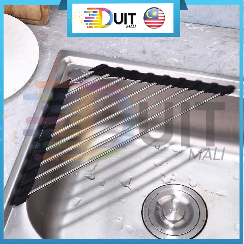 DM Foldable Sink Drainer Silicone Peniris Singki Lipat Serbaguna Drain ...
