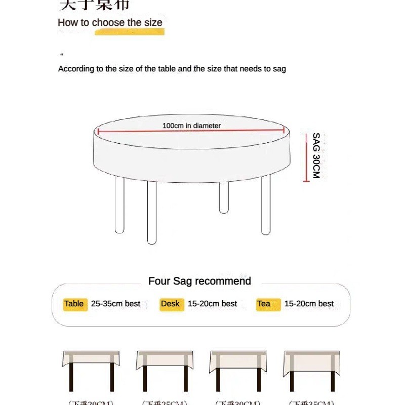 Chinese Round Table Runner Waterproof Oilproof Round Anti-scald ...