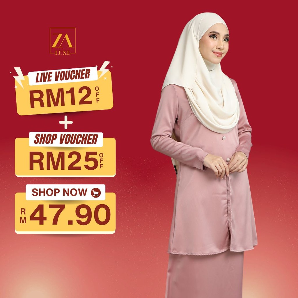 Zoe ARISSA BAJU KURUNG MODEN KEBARUN MUSLIMAH Victoria PREMIUM SATIN ...