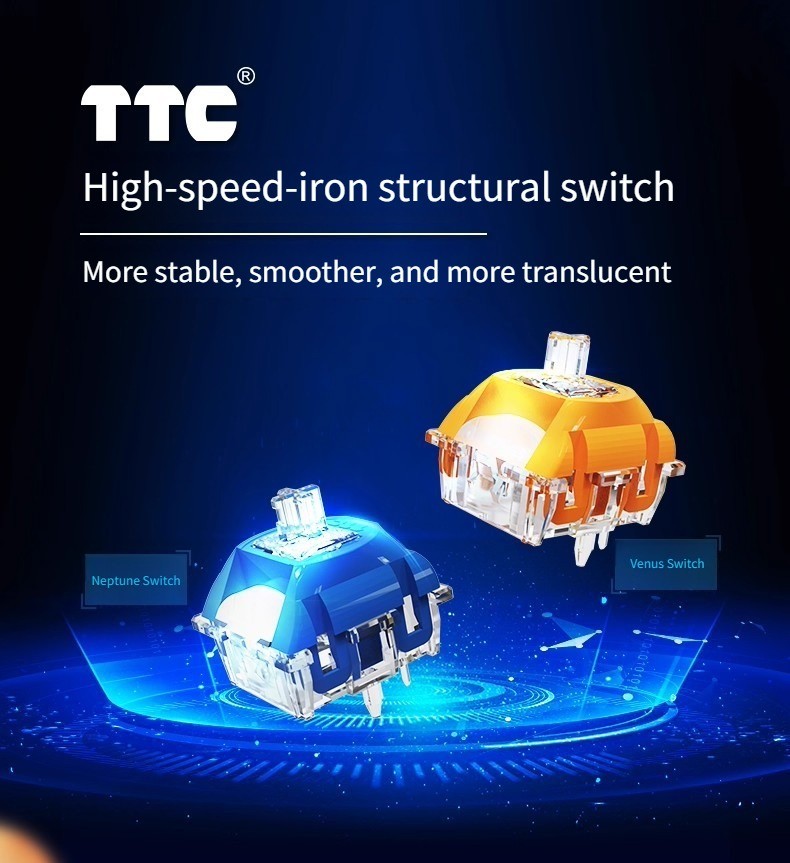TTC Venus Switch Neptune Switch Linear 10PCS 5Pin MX Switch with Light ...
