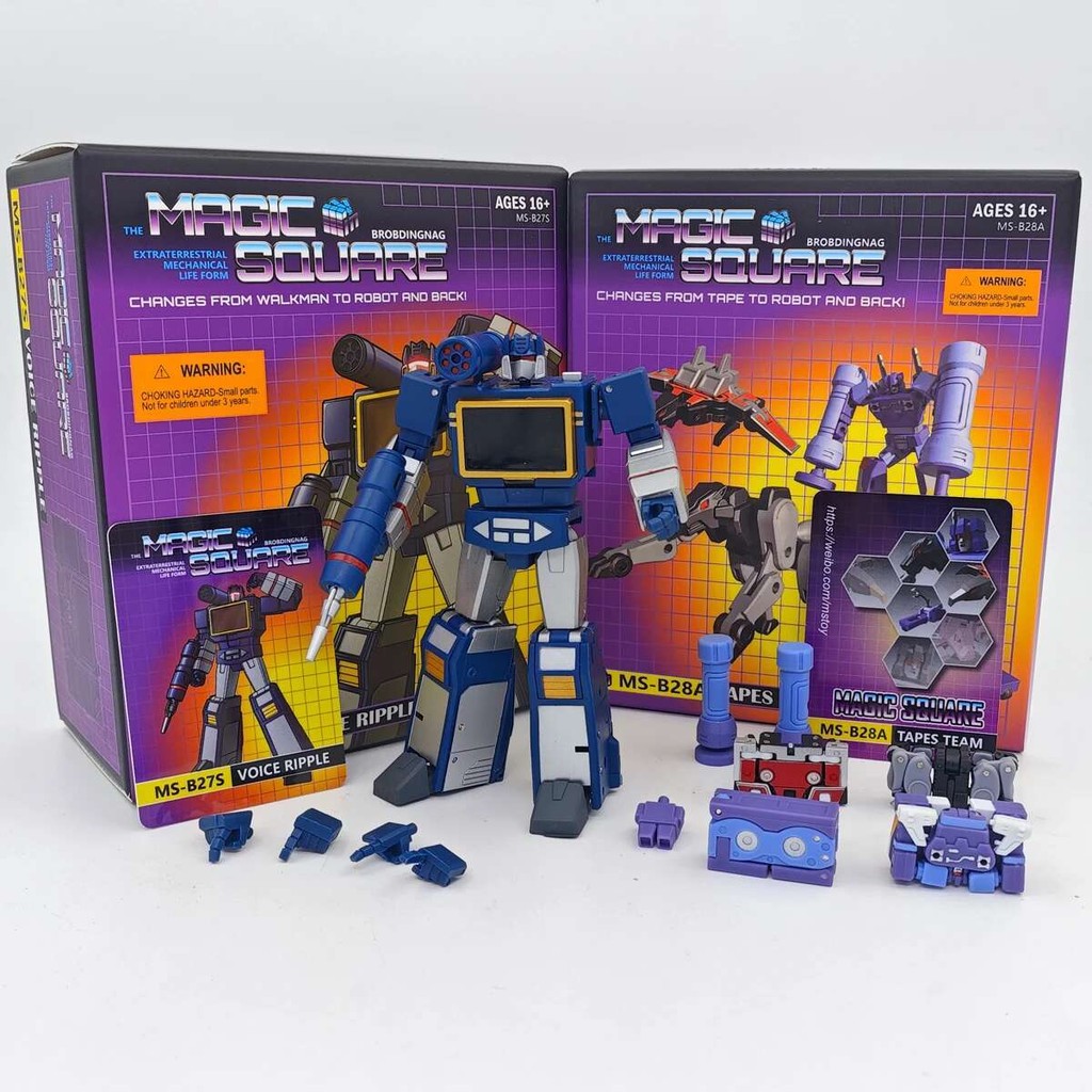 MagicSquare Transformation MS Toys B27S B28A Soundwave Cassette Tapes ...
