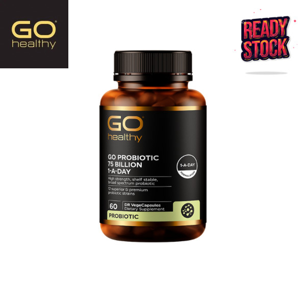 Go Healthy Probiotic 75 Billion 60 Caps (Ready Stock) | Shopee Singapore