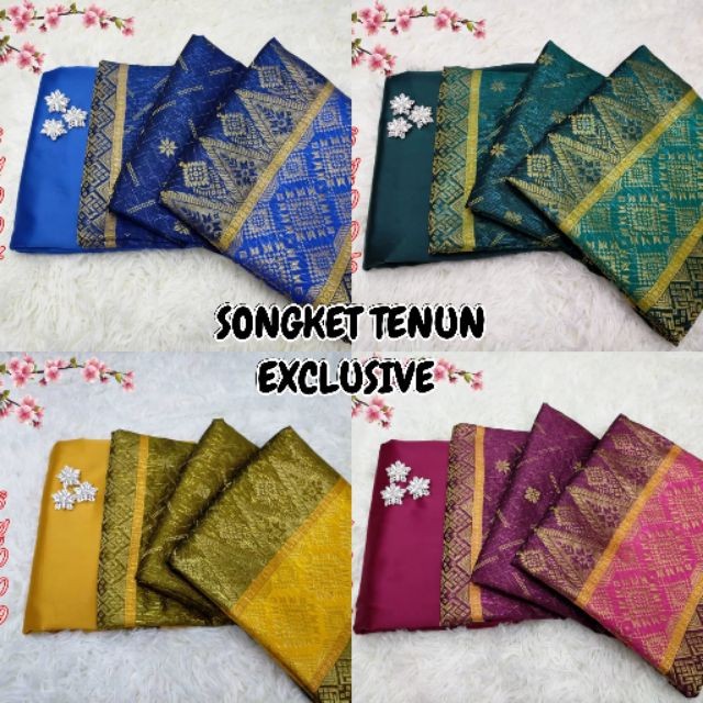 in stock Songket Tenun Exclusive Raya 2023 : Kain Pasang (2M+2M ...