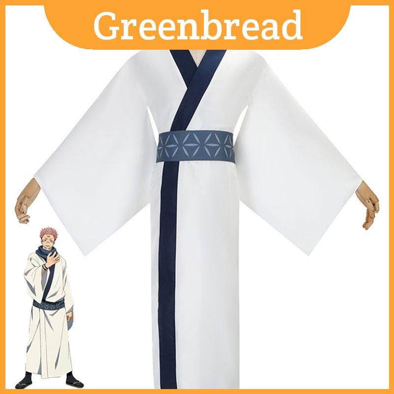 Kaisen Ryomen Jujutsu Sukuna Cosplay Costume Set With Kimono Scarf And ...