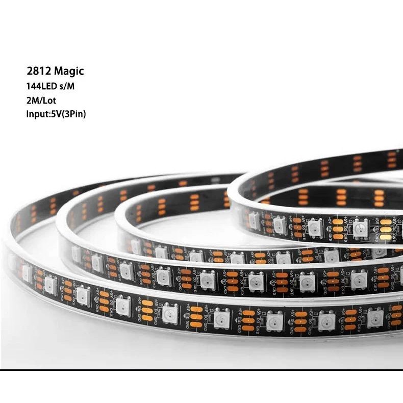 IP30/65/67 1M 30/60/74/96/144 Leds DC5V WS2812B Led Strip Smart 5050 ...