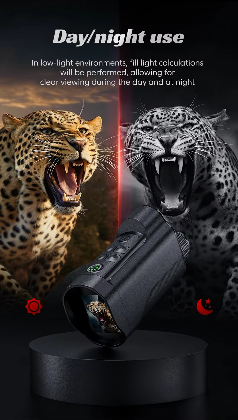 Monocular 800m Night Vision Goggles 10X Digital Zoom 5W Infrared ...