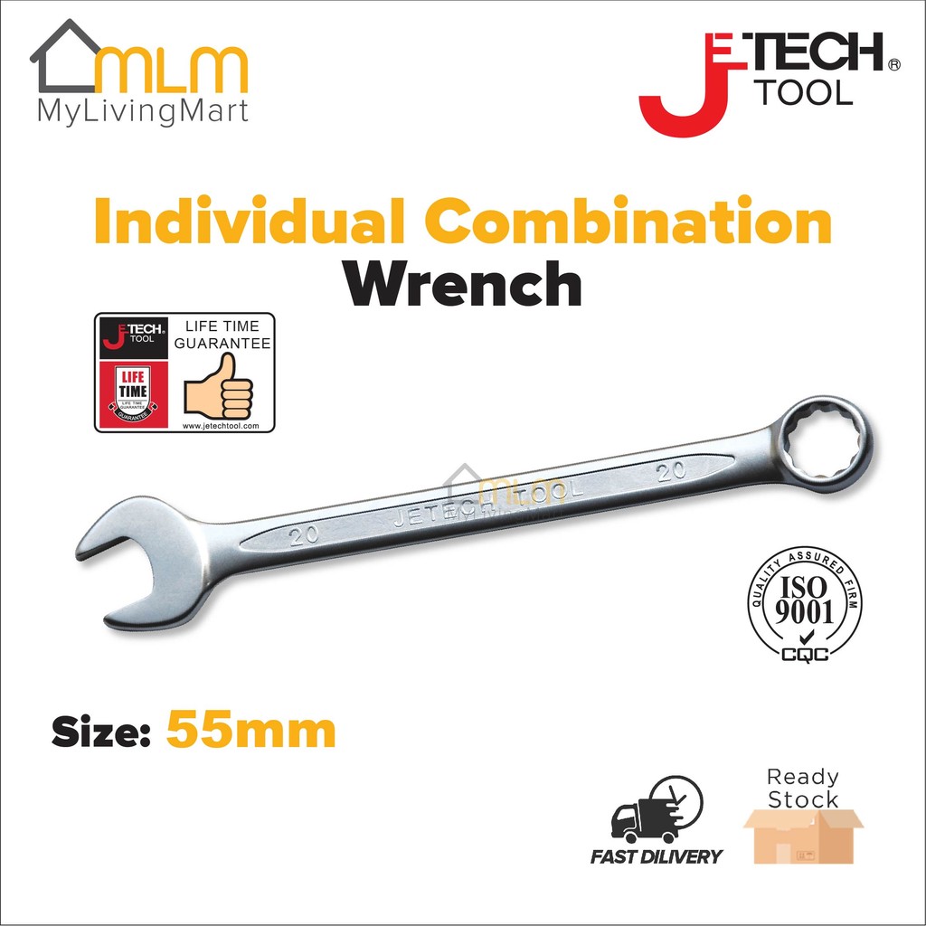JETECH Combination Wrench Spanner Combination Spanner CRV Hand Tool ...