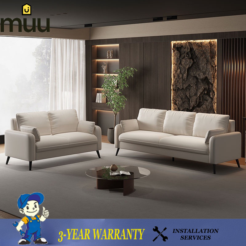 Muu Sofa 1/2/3 Seater With Chaise Apartment Rental House Bedroom Faux ...