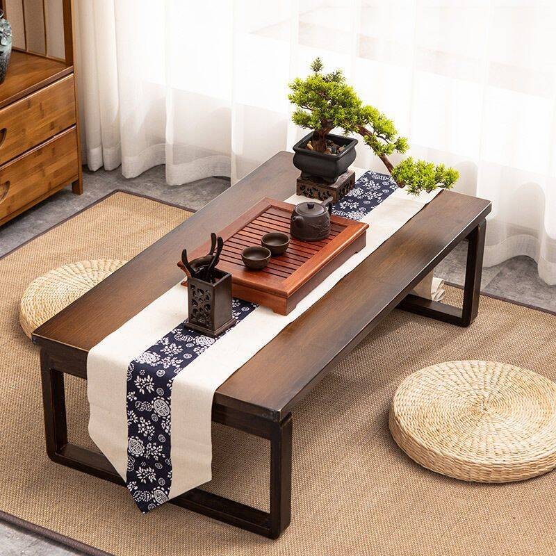 Japanese-style tatami small foldable bay coffee bamboo kang home low ...