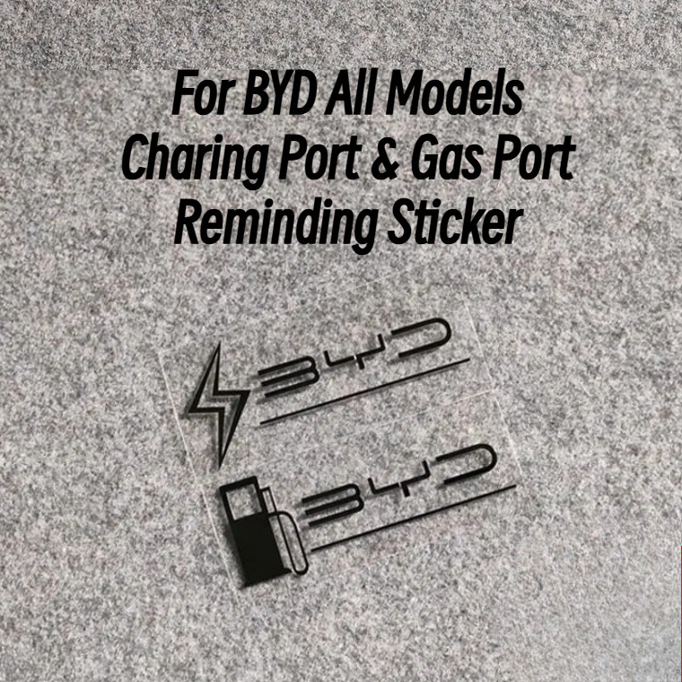 ZR For BYD Auto Charging & Gas Port Label Sticker For BYD [M6] [Sealion ...