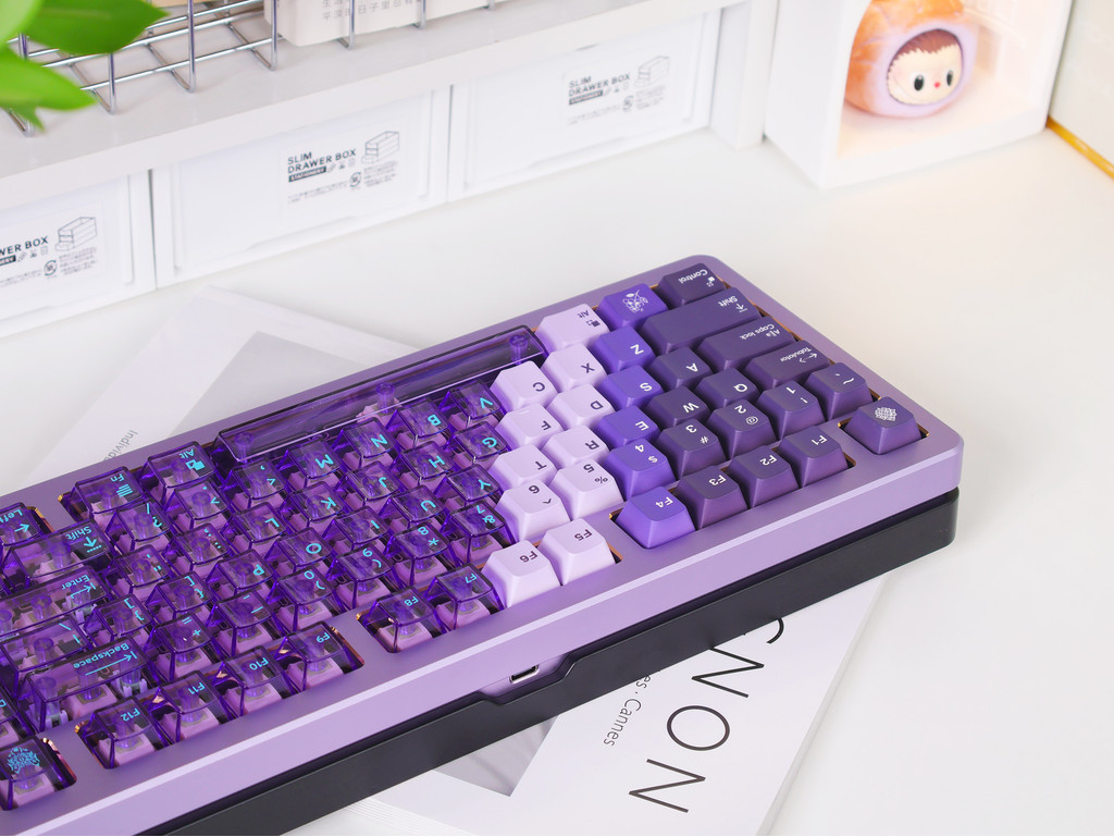 Lilac Keycaps Gradient Purple PBT+PC Light through Cherry profile ...