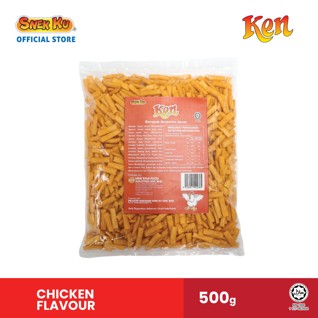 Snack Ku Chicken Flavor Crackers (500g) | Shopee Singapore