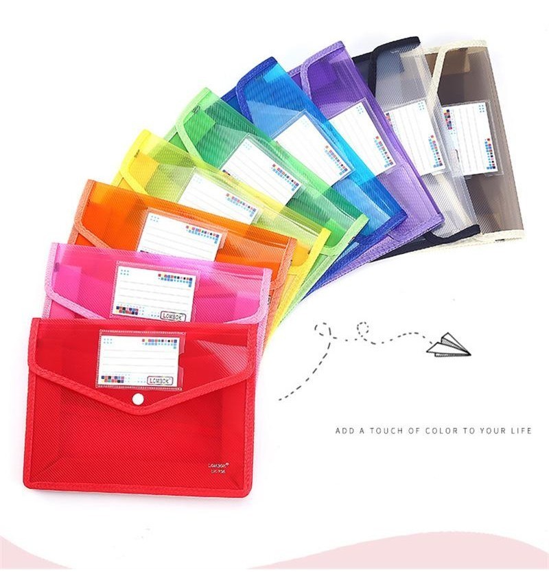 A3 / A4 / A5 / FC Horizontal Color Organ Bag Office Test Paper Storage ...