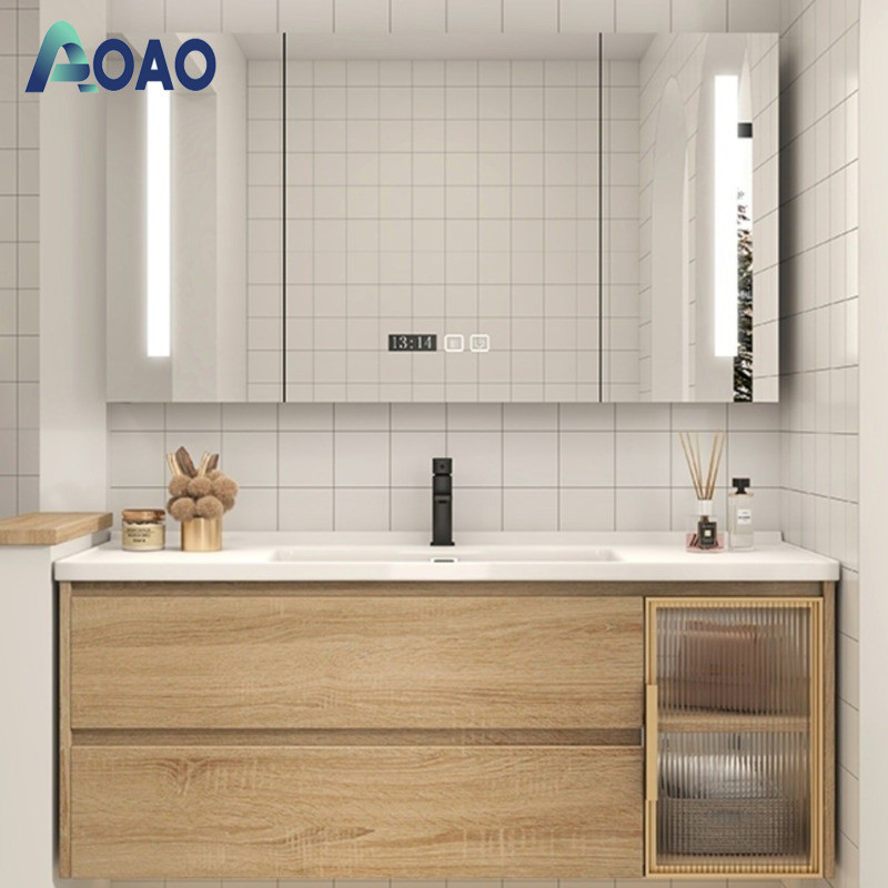 AOAO Bathroom Cabinet Modern Simple Wash Basin Cabinet Combination ...