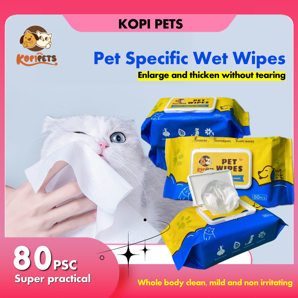 Kopipets Local Seller Jumbo Pet Wet Wipes 200×150mm 720g Extra Thick ...