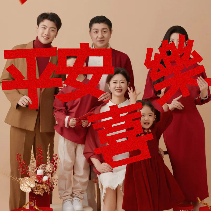 FU Character Door Stickers Spring Festival Family Photo Decor Chinese ...