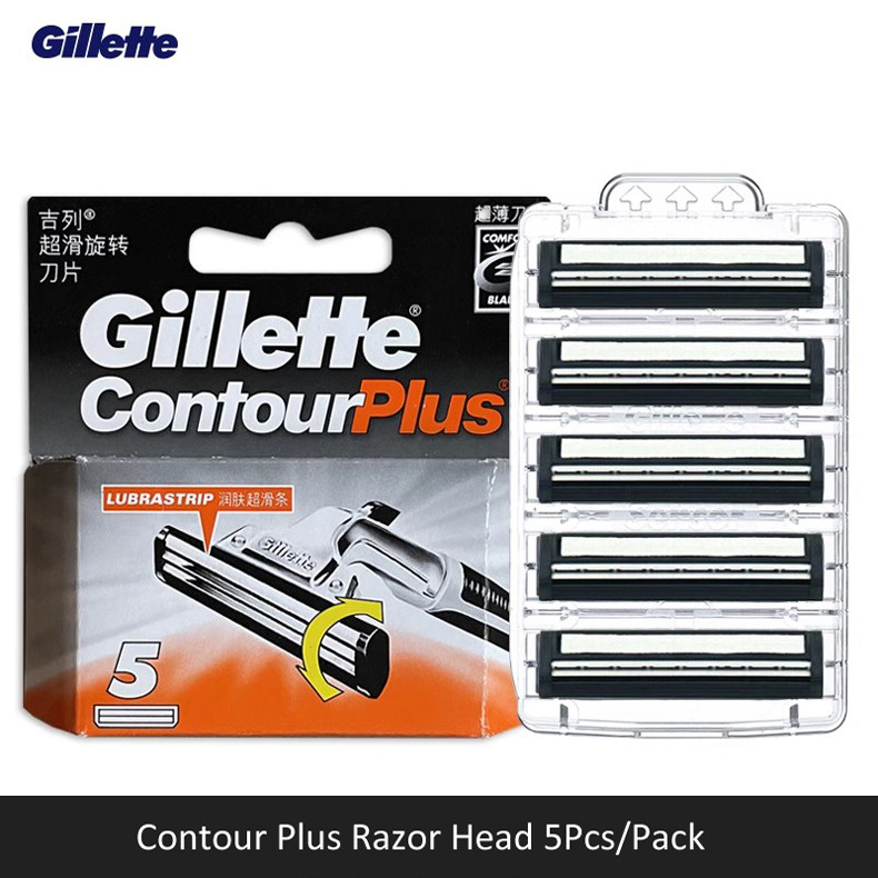 Gillette Contour Plus Razor Head 5 Pcs/Pack | Shopee Singapore