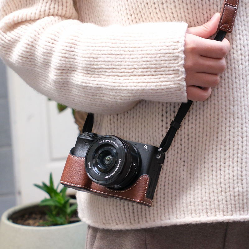 Sony A7c2 Protective Case A6400 Camera Bag 63006100 Base Leather Case ...