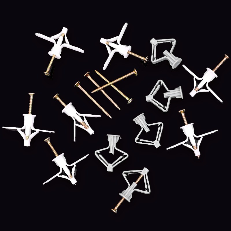 10Sets Airplane/Butterfly Shaped Nylon Stainless Steel Screws Self ...