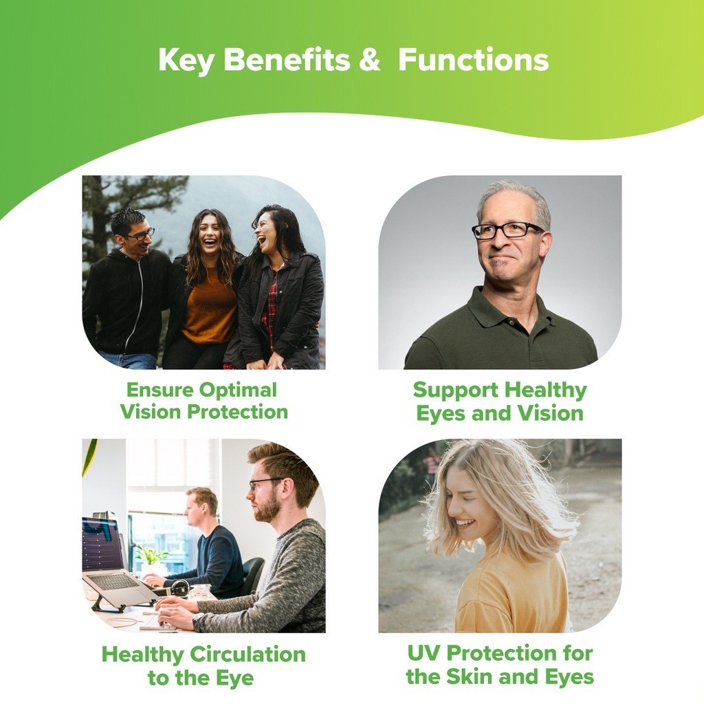 GreenLife Bright Vision Plus 25mg Lutein 30 Softgels (Contains FloraGLO ...