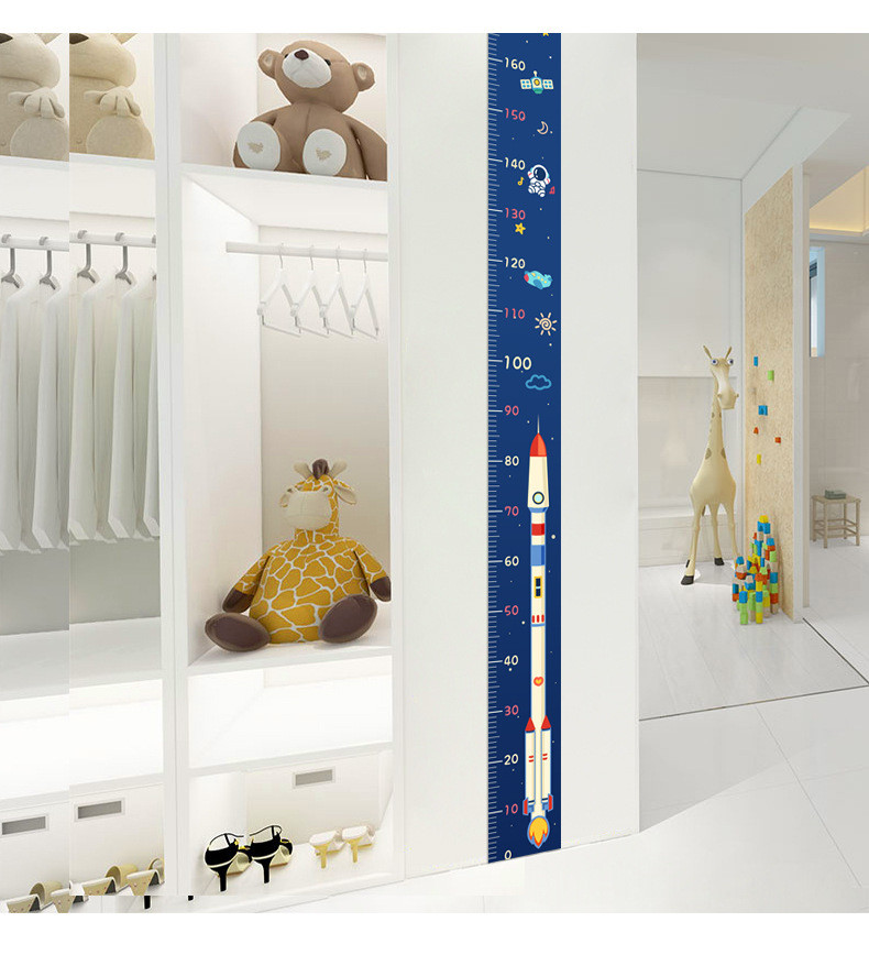Wall Decorations, Cute Cartoon Height Chart Stickers, Growth Chart for ...