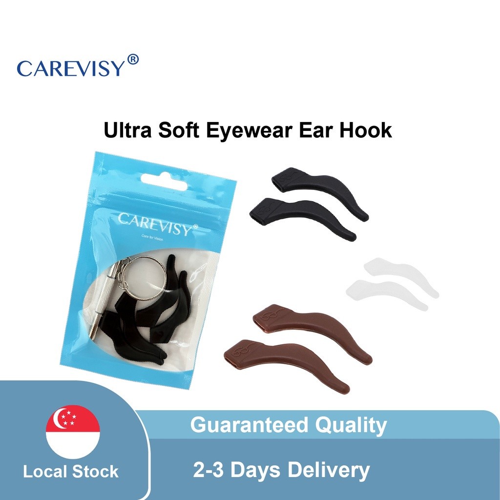 CAREVISY 2 pairs Spectacle Ear Hook Anti Slip Silicone Eyeglasses Ear ...