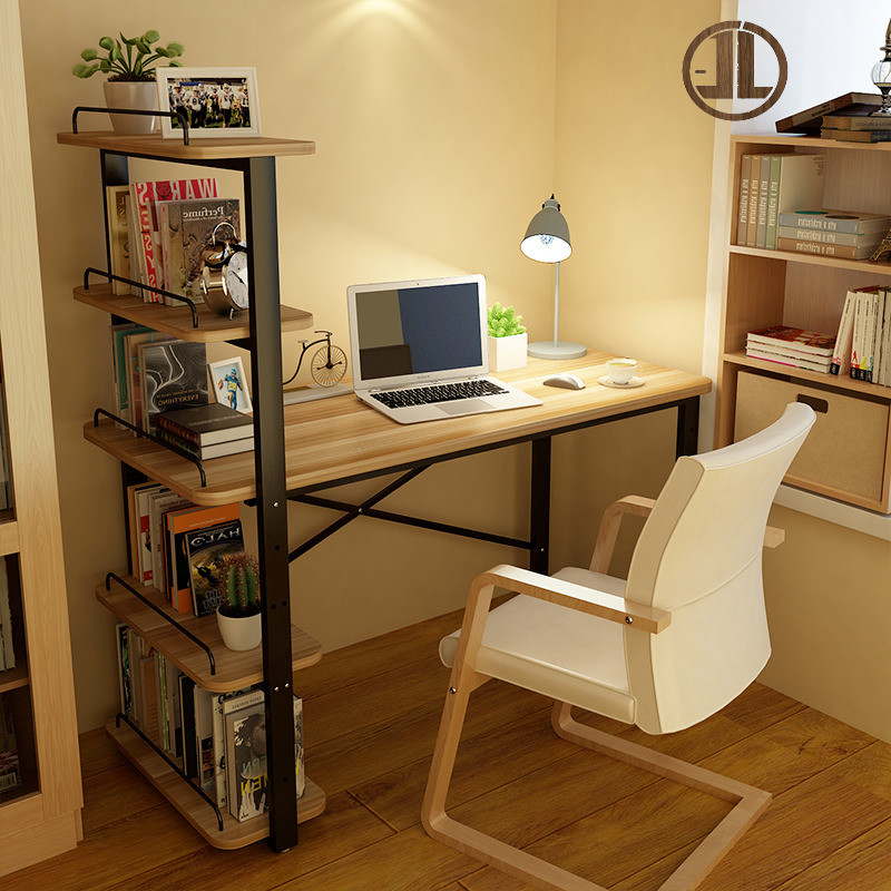 PX Study Table With Bookshelf Combined Computer Home Bedside Study ...