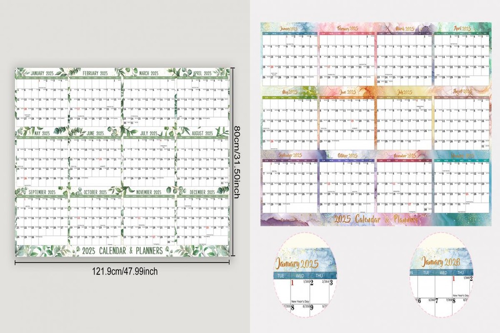 at A Glance 2025 Calendar Giant 2025 Wall Calendar 2025 Large Wet Dry ...